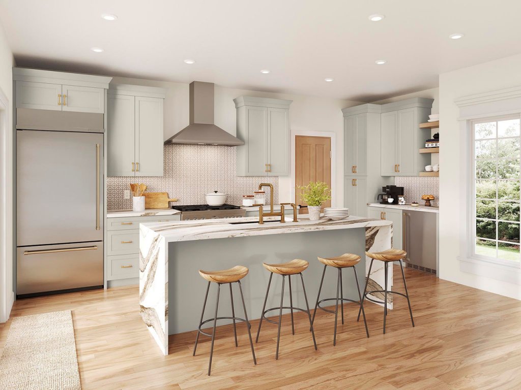 hampton white cabinets